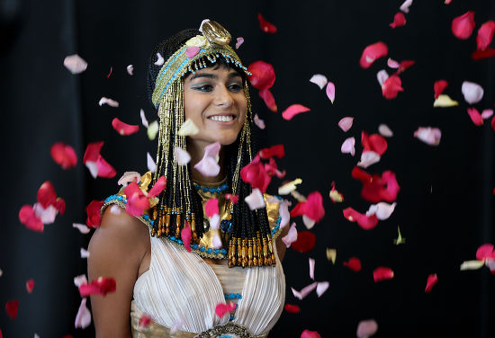 Actress Posing Queen Cleopatra Poses On Editorial Stock Photo - Stock ...