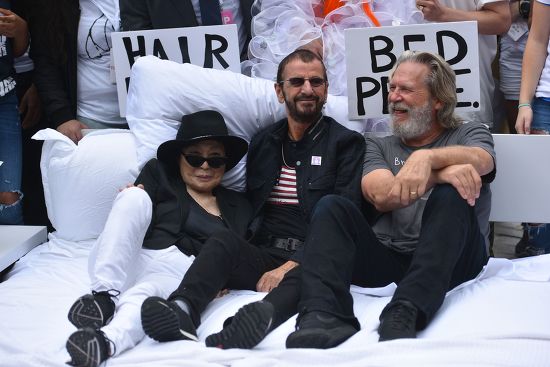 Yoko Ono Ringo Starr Jeff Bridges Editorial Stock Photo - Stock Image ...