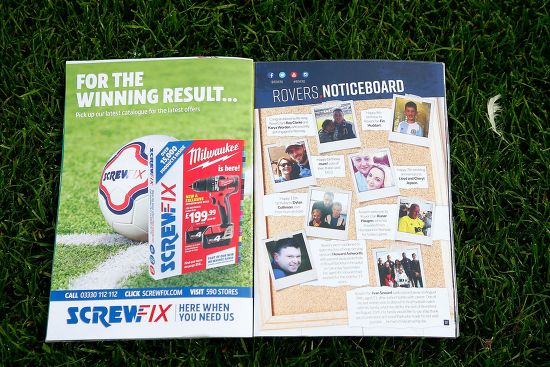 Screwfix Advert Inside Match Day Programme Editorial Stock Photo ...
