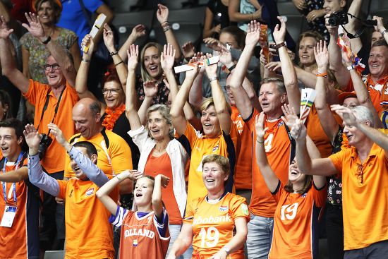 Dutch Supporters Celebrate After Fivb Mens Editorial Stock Photo ...