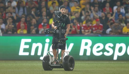 Tv Steadycam Operator Working On Segway Editorial Stock Photo - Stock ...