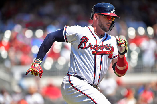 Atlanta Braves Catcher Tyler Flowers Rounds Editorial Stock Photo ...