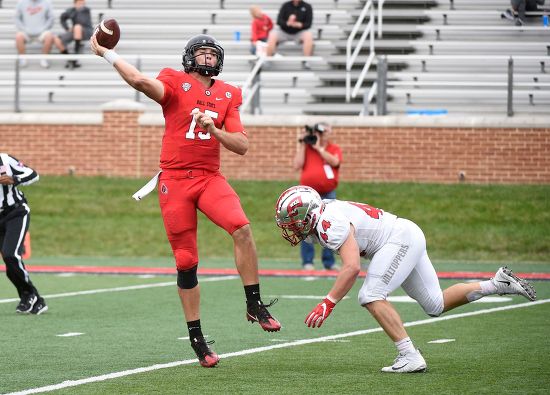 Ball State Cardinals Quarterback Riley Neal Editorial Stock Photo ...