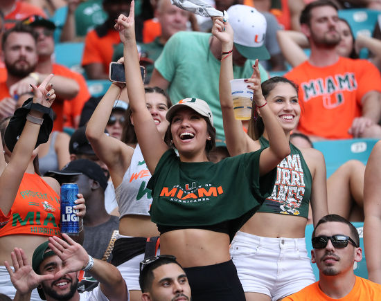 Miami Hurricanes Fans Show Their Teams Editorial Stock Photo - Stock ...