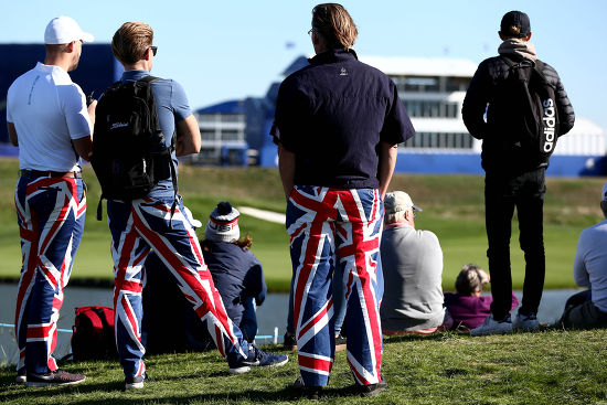 Three Spectators Wear Union Jack Trousers Editorial Stock Photo - Stock ...