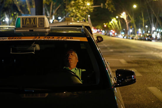 Taxi Driver Sleeps Inside His Cab Editorial Stock Photo - Stock Image ...