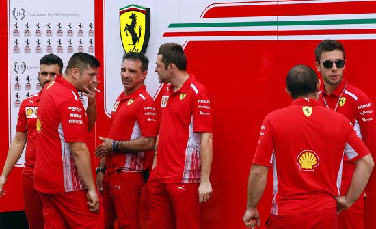 Scuderia Ferrari Team Members Take Break Editorial Stock Photo - Stock ...