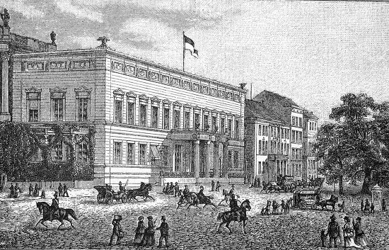 Imperial Palace Berlin Woodcut 1888 Germany Editorial Stock Photo ...