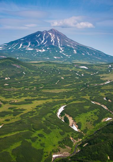Aerial View Ilyinsky Volcano Kamchatka Russia Editorial Stock Photo ...