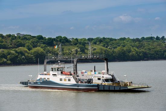 Car Ferry Across River Barrow Between Editorial Stock Photo - Stock ...