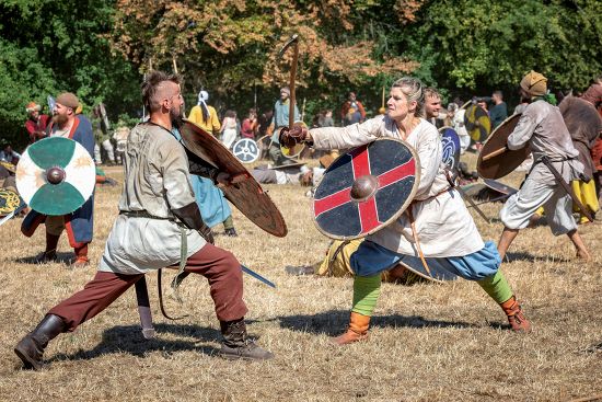 Battle Reenactment Worlds Biggest Viking Moot Editorial Stock Photo ...