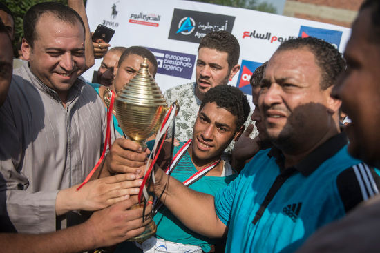 Rider Receives Trophy After Winning Donkey Editorial Stock Photo ...