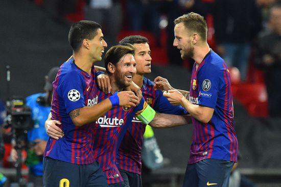 Goal Lionel Messi 10 Barcelona Celebrates Editorial Stock Photo - Stock ...