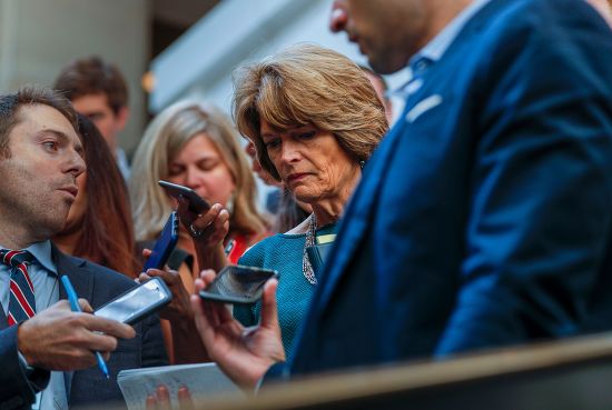 Republican Senator Alaska Lisa Murkowski Surrounded Editorial Stock ...