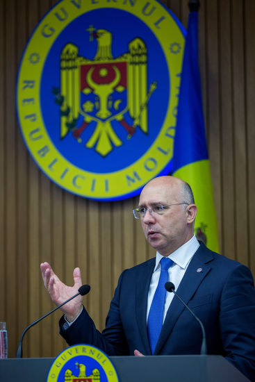 Prime Minister Moldova Pavel Filip Gestures Editorial Stock Photo ...