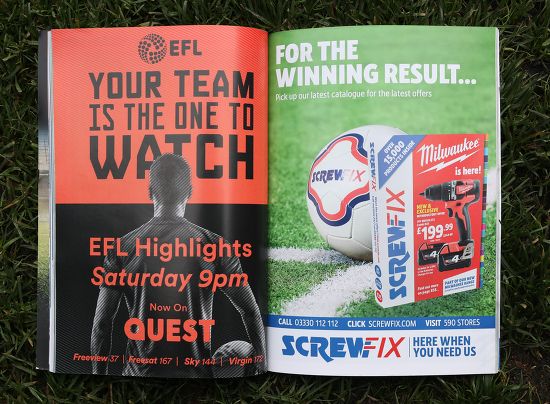 General View Screwfix Advertising Match Day Editorial Stock Photo ...