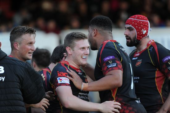 Jared Rosser Dragons Celebrates His Try Editorial Stock Photo - Stock ...
