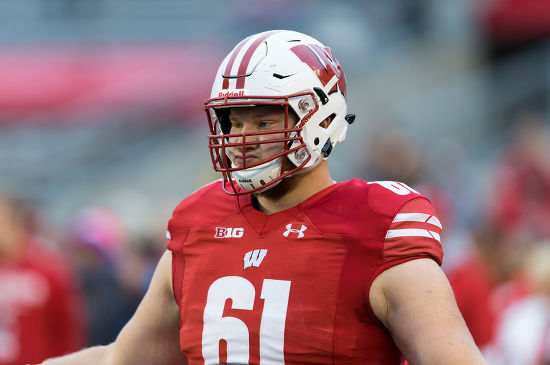 Wisconsin Badgers Offensive Lineman Tyler Biadasz Editorial Stock Photo ...