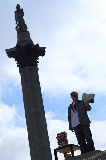 Graham Fudger On Fourth Plinth Editorial Stock Photo - Stock Image ...
