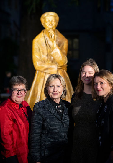 Secretary Hillary Clinton Unveils Statue Eleanor Editorial Stock Photo ...