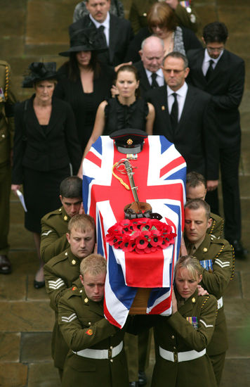 Family Captain Daniel Shepherds Coffin Editorial Stock Photo - Stock ...