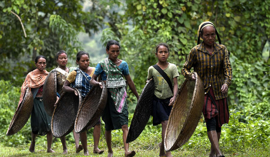 Karbi Tribal Women On Their Way Editorial Stock Photo - Stock Image ...