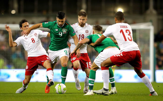 Republic Ireland Vs Denmark Irelands Shane Editorial Stock Photo ...