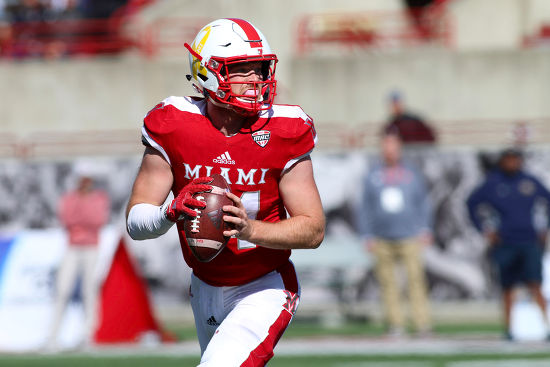 Miami Ohio Redhawks Qb Gus Ragland Editorial Stock Photo - Stock Image ...