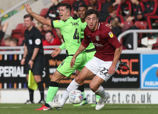 Northampton Towns Matt Crooks Gets Away Editorial Stock Photo - Stock ...
