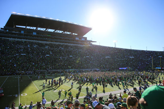 Fans Storm Field Autzen Stadium After Editorial Stock Photo - Stock ...