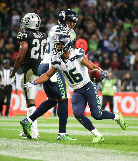 Touchdown Tyler Lockett Seattle Editorial Stock Photo - Stock Image ...