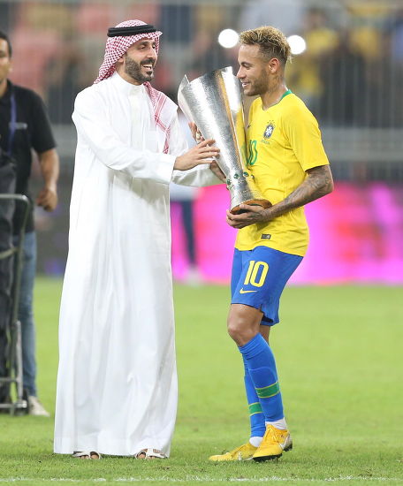 Neymar Brazil Receives Trophy After His Editorial Stock Photo - Stock Image | Shutterstock