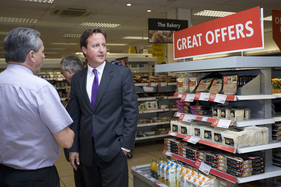 David Cameron Touring Somerfield Supermarket Editorial Stock Photo ...