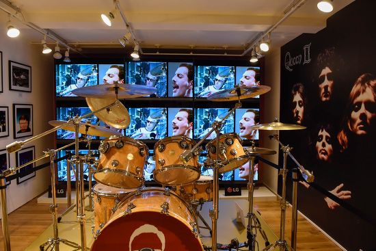 Roger Taylors Drum Kit On Display Editorial Stock Photo - Stock Image ...