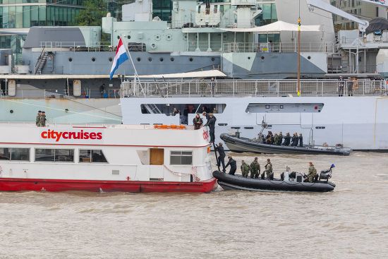 Royal Marines Rib Ladder Board City Editorial Stock Photo - Stock Image ...