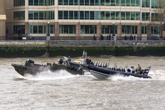 Royal Marines Ribs Travel On River Editorial Stock Photo - Stock Image ...