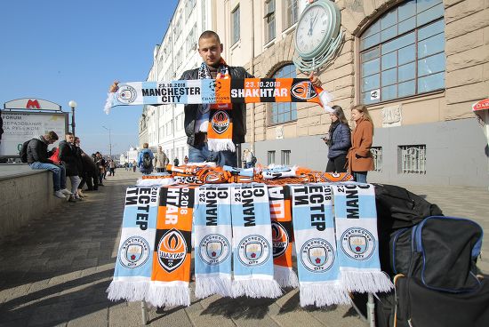 Local Merchandiser Sells Half Half Scarves Editorial Stock Photo ...
