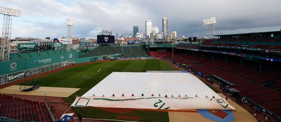 Grounds Crew Pull Tarp After Brief Editorial Stock Photo - Stock Image ...