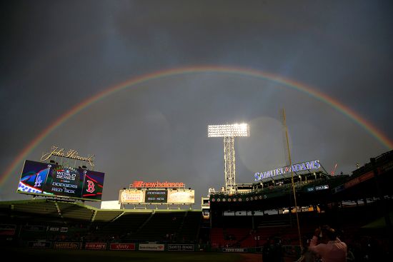 Second Night Row Rainbow Appears Above Editorial Stock Photo - Stock ...