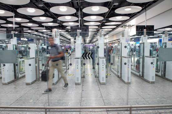 Passengers Use Automated Epassport Gates Editorial Stock Photo - Stock ...