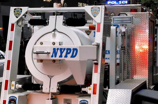 New York City Police Containment Vessel Editorial Stock Photo - Stock ...