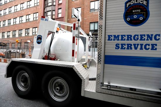 New York City Police Containment Vessel Editorial Stock Photo - Stock ...