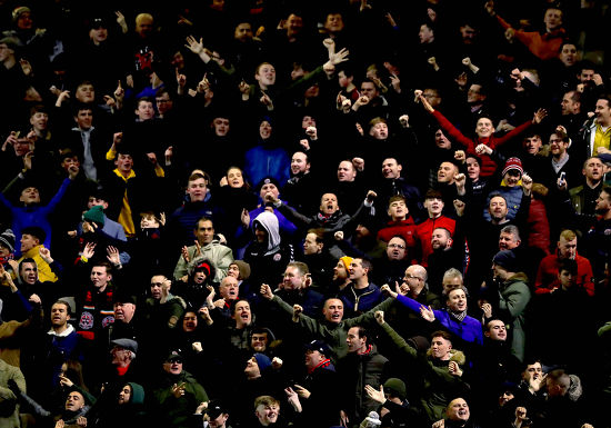 Bohemians Vs Dundalk Bohs Fans Celebrate Editorial Stock Photo - Stock ...