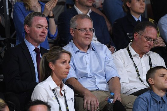 Australian Prime Minister Scott Morrison C Editorial Stock Photo