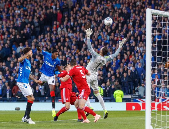 Umar Sadiq Rangers Heads Over Aberdeen Editorial Stock Photo - Stock ...