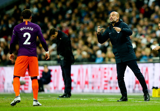 Manchester City Manager Pep Guardiola Animated Editorial Stock Photo ...