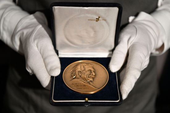 Albert Einstein Award Achievement Natural Sciences Editorial Stock ...