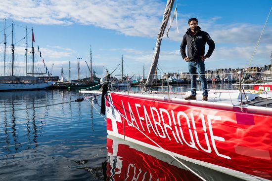 Swiss Skipper Alan Roura Poses Onboard Editorial Stock Photo - Stock ...