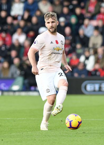 Luke Shaw Manchester United Afc Bournemouth Editorial Stock Photo ...