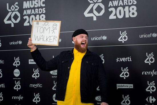 Scottish Singer Tom Walker Poses Photographers Editorial Stock Photo ...
